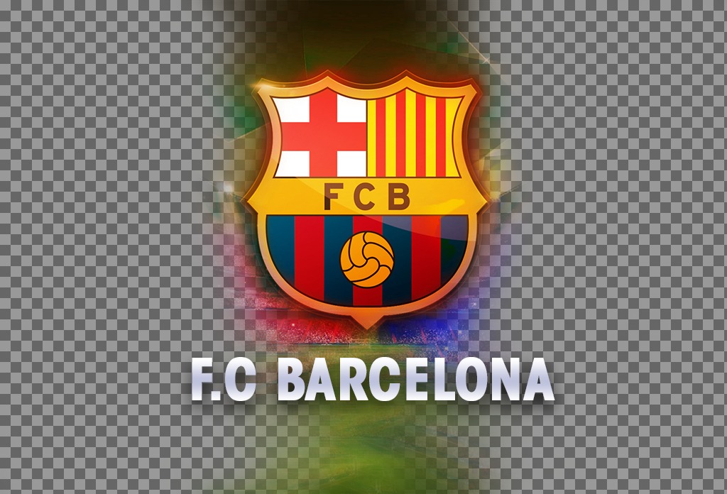 Fügen Sie den Barca-Logo, um Ihre Bilder mit diesem offiziellen Siegel ...